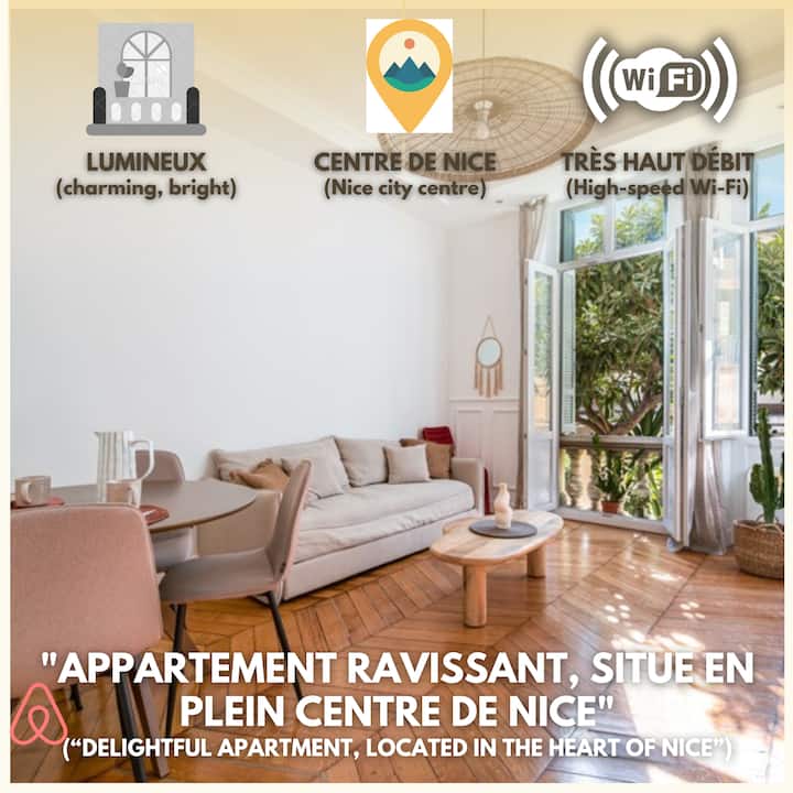 Soleil Niçois Terracotta (8min Plage/proche Gare) - Nizza