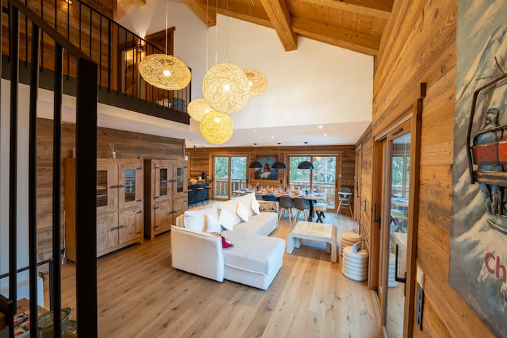 Chalet Luxe Vue Mont-blanc, Terrasse & Jardin, Ski - Saint-Gervais-les-Bains