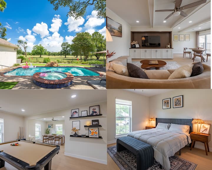 Japandi Retreat•golfview•pool•bellaire•galleria•5b - Bellaire, TX