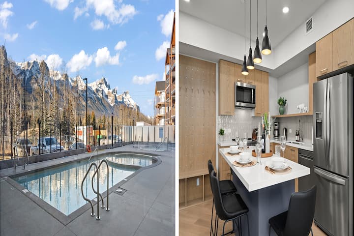 Built 2025 | Pool & Hot Tub | 15 Min To Banff - Canmore