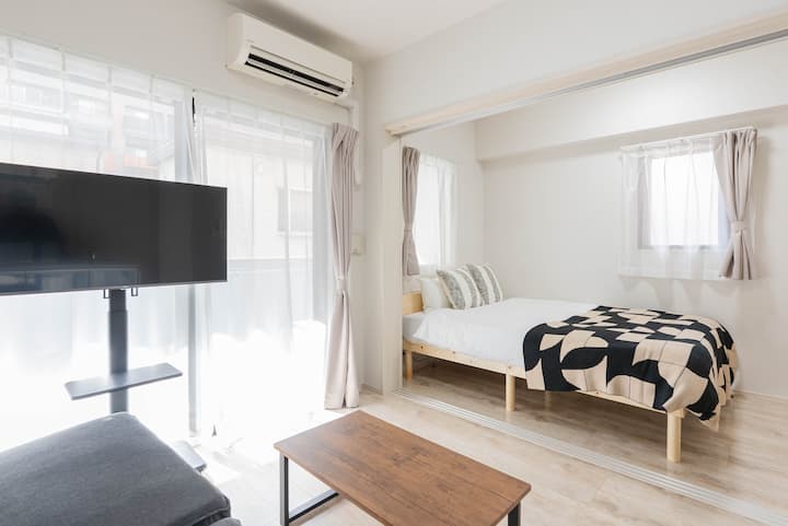 【祇園駅徒歩5分】35㎡/jr博多駅徒歩8分/最大4名宿泊可 - Fukuoka