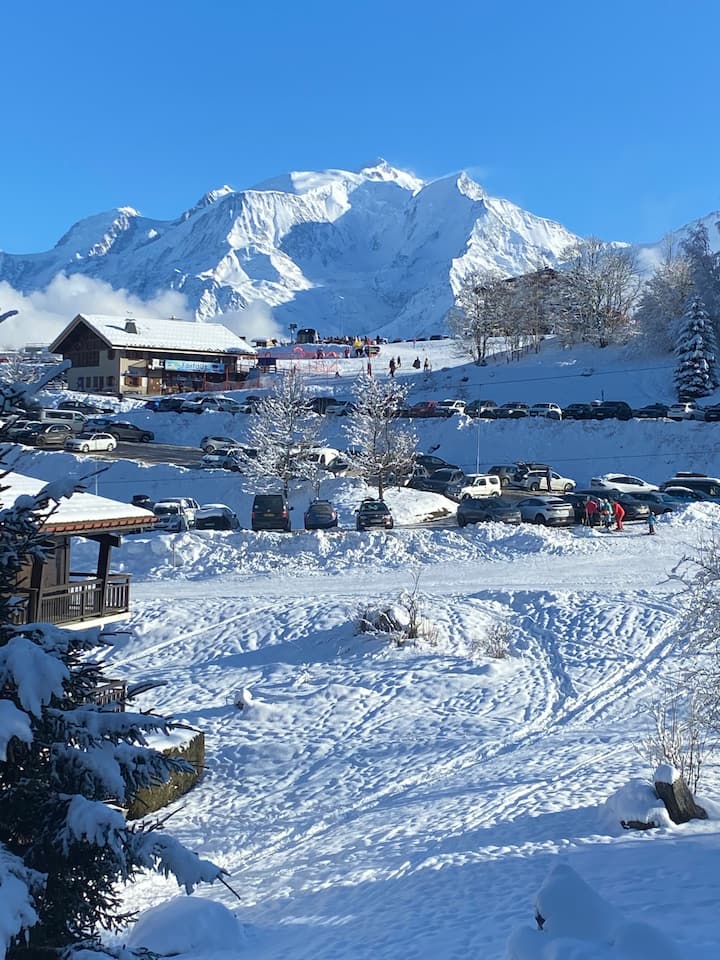 T2 Ski Aux Pieds Face Mont Blanc - Cordon