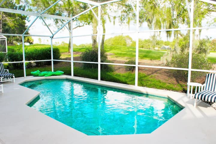 4 Bed Pool Home On Golf Course - 20-25 Min Disney - Davenport, FL