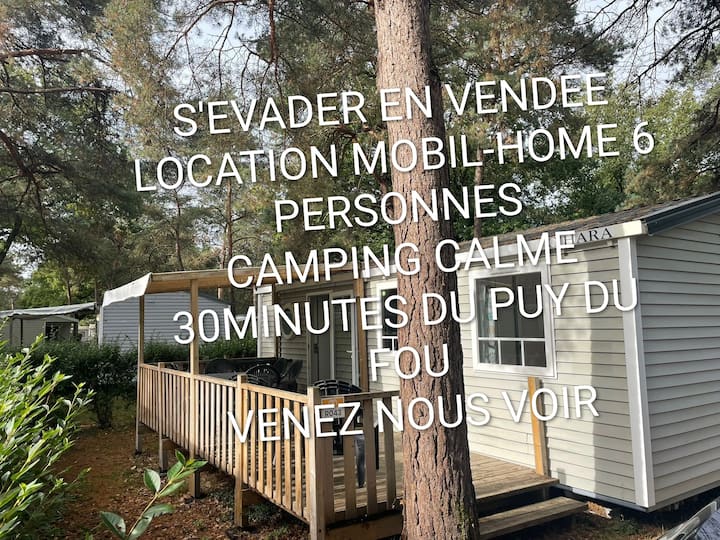 Mobilhome Dans La Douceur  Des Sous Bois - Vendée