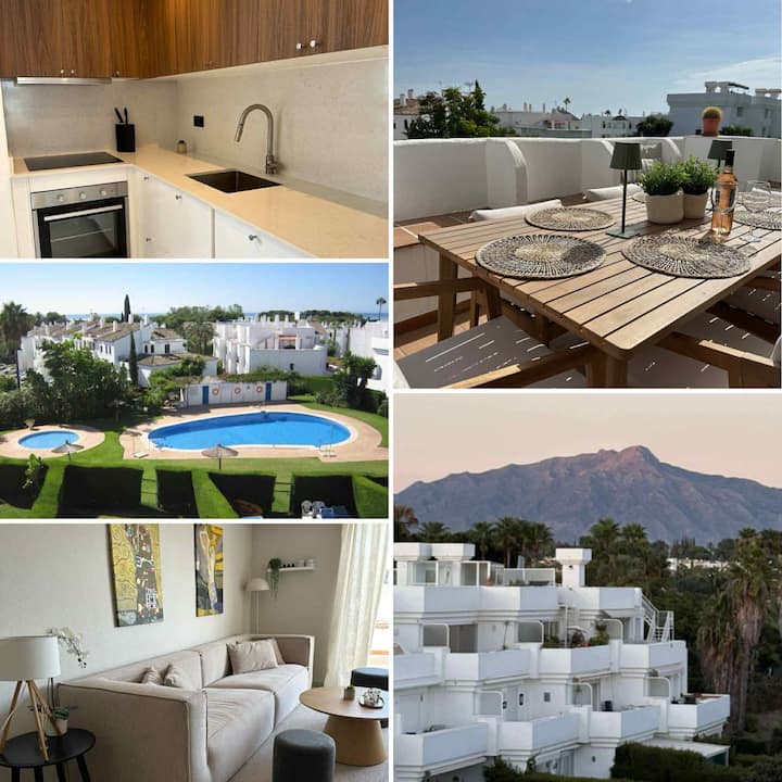 Modern Duplex Penthouse Mellan Estepona - Marbella - Costa del Sol Occidental