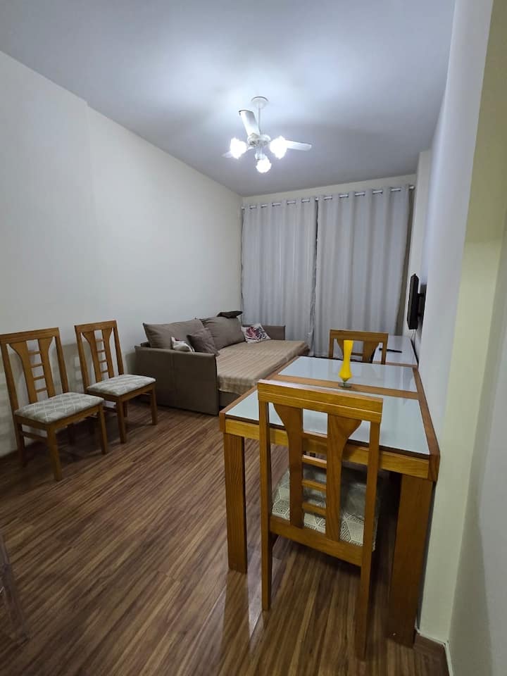 Apartamento No Gonzaga, 1 Quadra Da Praia. - Santos
