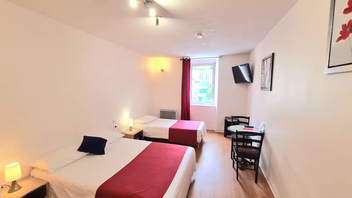 Résidence Le Bellevue Chambre Double - Tarascon-sur-Ariège