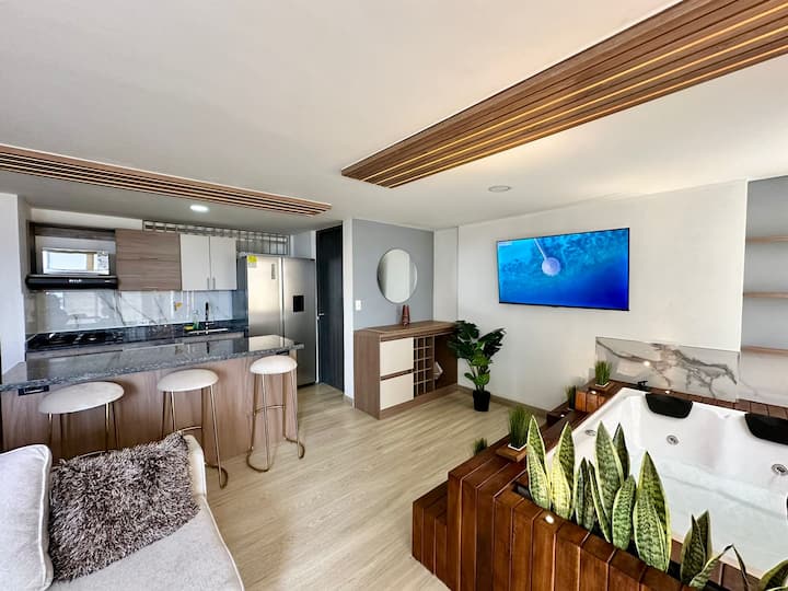 Luxury Apto Jacuzzi Cerca Provenza - Medellín