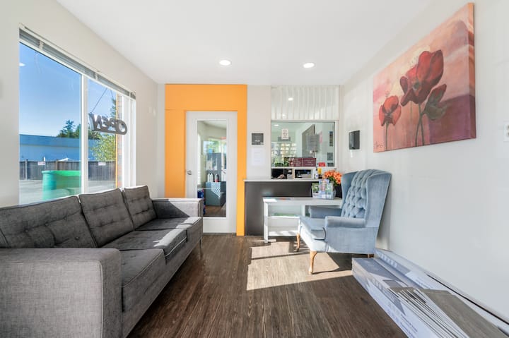 Standard  1 Queen Bed Room Close To Whiterock - 화이트록