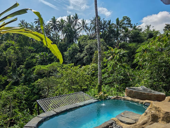 New| Unique House Private Pool With Valley View - Bali