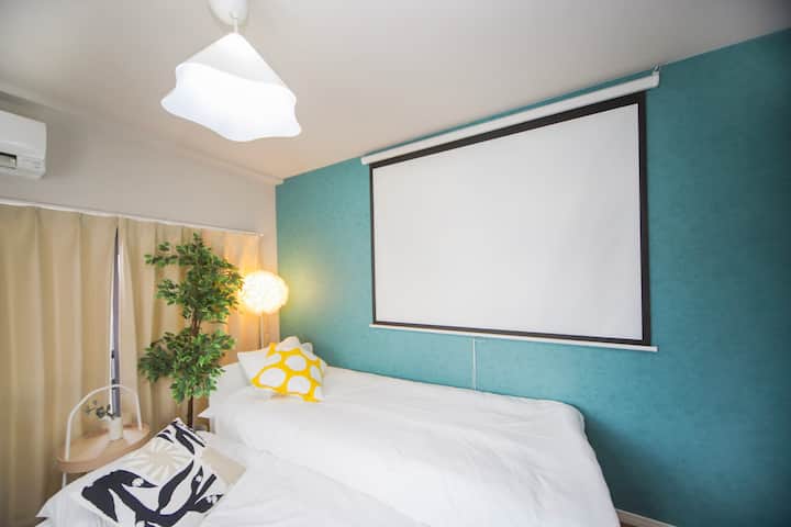 '博多駅から1駅'福岡空港から25分|ポップなアパートメント|3名|3階 - Fukuoka, Japan