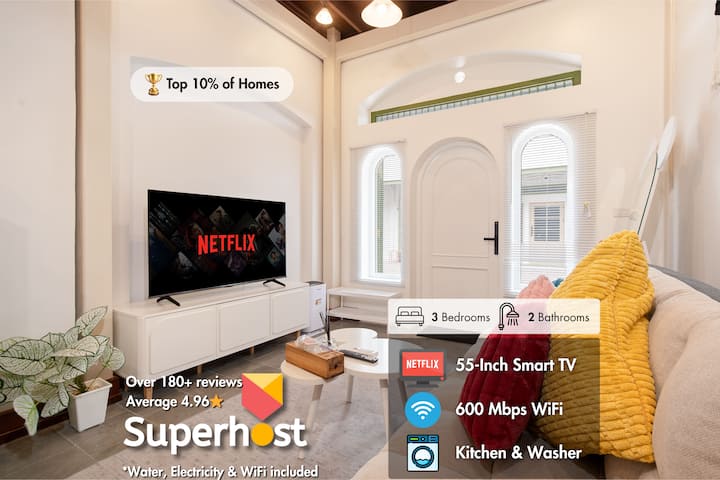 Cozy & Chic 3br Chinatown | Near Iconsiam & Mrt - Bangkok