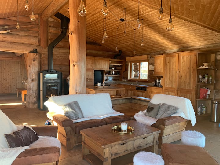 Magnifique Chalet En Fuste - Chalmazel