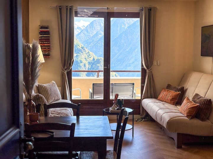 Cocon Cosy Avec Vue Imprenable + Parking Couvert - Les Deux Alpes