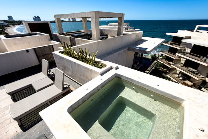 Penthouse Exclusif Avec Terrasse Privée Et Jacuzzi - Mexique