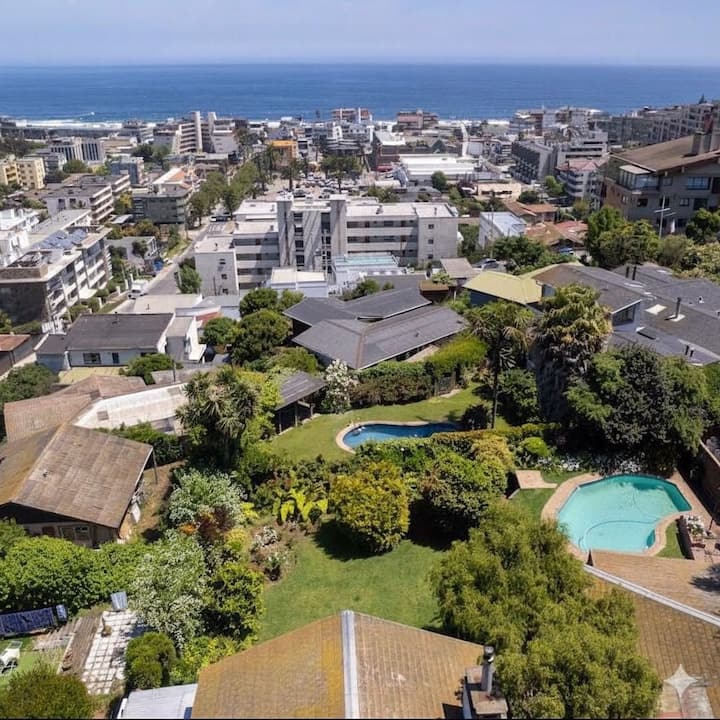 Casa Amplia Con Piscina En El Corazón De Reñaca - 比尼亞德爾馬