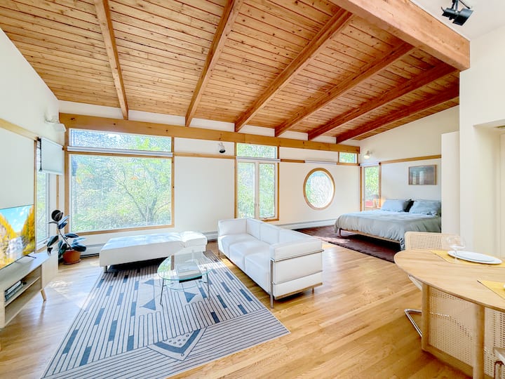 Architect Designed Mid-century Loft With Patio - Ithaca, NY
