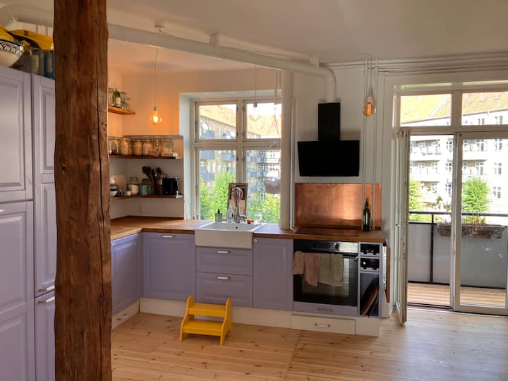 Cozy Apartment W/ Balcony In The Heart Of Nørrebro - Copenaghen