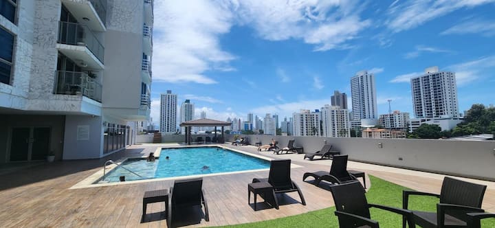 Exclusivo Y Lujoso Apto 2 Hab Piscina Parking Grts - Panama City