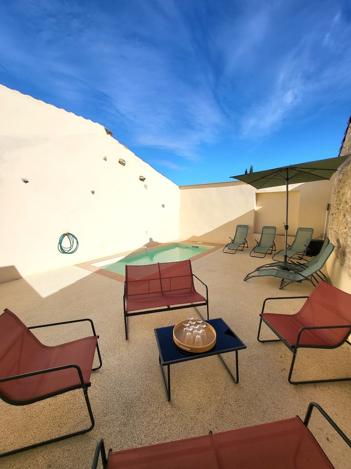 Maison De Charme Avec Piscine~clim~plage à 10min - Narbonne