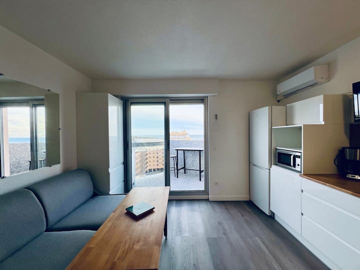 Studio Vue Mer 9ᵉ éTage/parking Privé - Canet-en-Roussillon
