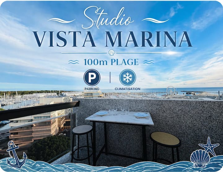 Studio Vue Mer 9ᵉ éTage/parking Privé - Torreilles