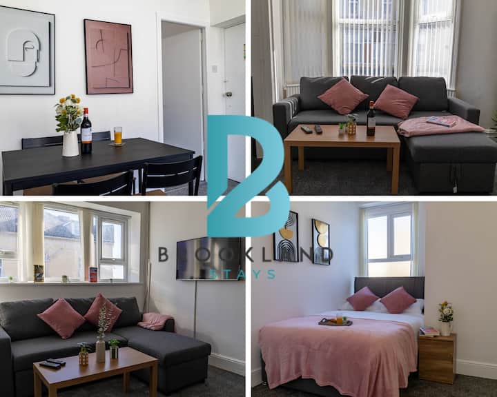 Kitchen And Free Wi-fi | 1 Double Bedroom Flat - Blackpool