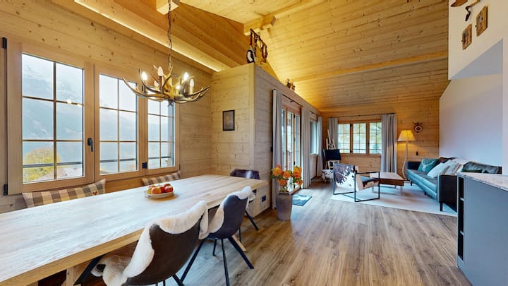 Heimelige Wohnung Im Obergeschoss Mit Eigerblick - Grindelwald