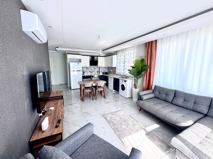 Alanya Avsallar Da Plaja Yakın Modern 2+1 Daire - Okurcalar