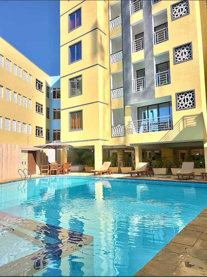 Modern 1br Close To The Beach/fast Wifi/pool/gym - Mombasa
