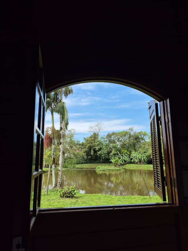 Paraíso Privativo Chácara Completa - Piscina, Lago - Morretes
