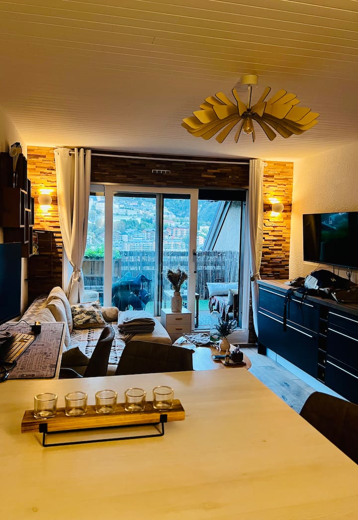 Appartement 2/4pers Briançon Terrasse Montagne - Briançon