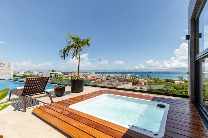 Prime Location: Rooftop Pool, Jacuzzi, Ocean View - Mexico