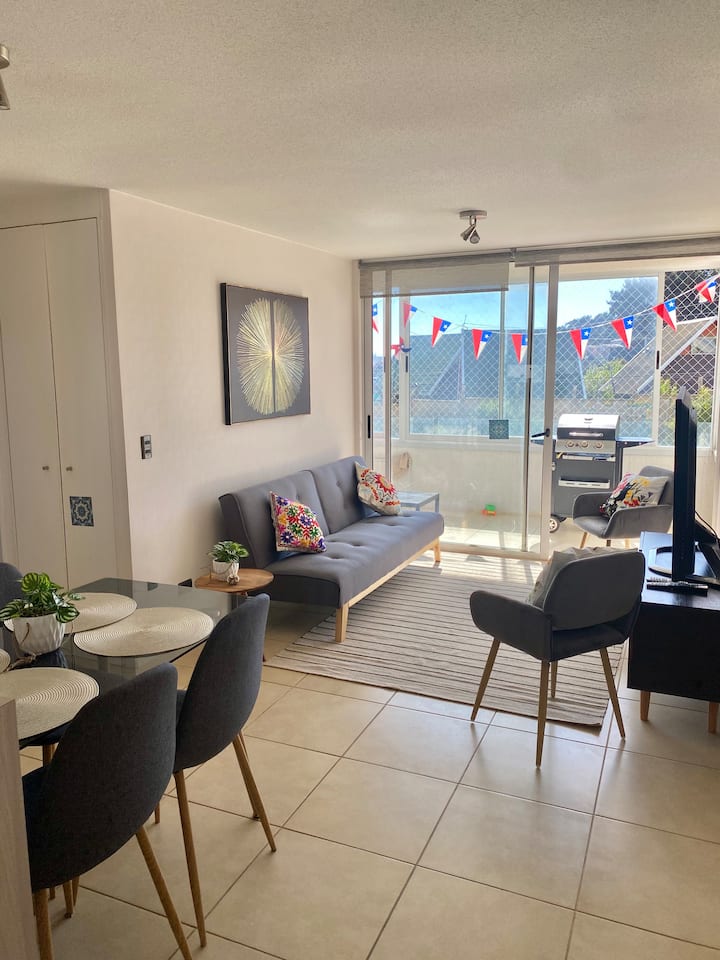 Apartamento Vista Al Mar | Cond. Miramar El Tabito - Cartagena, Chile