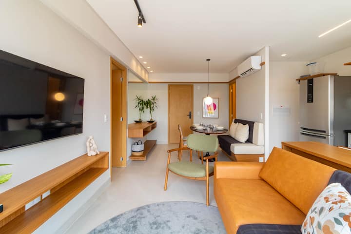 Apto Hygge | Gyro Vaca Brava | A/c+wifi+piscina - Brasil