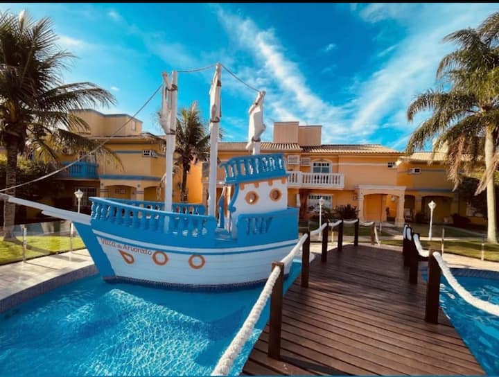 Casa Na Praia De Palmas Cond. Fechado Com Piscina - Governador Celso Ramos