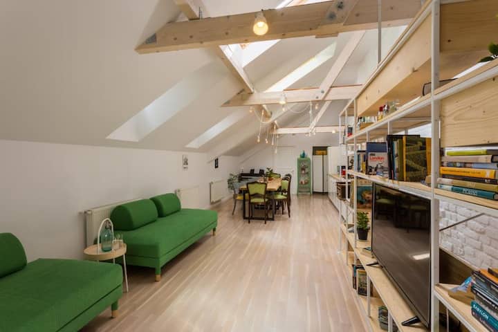 Luxury Mansion Private Room Communal Living Room - Bucharest