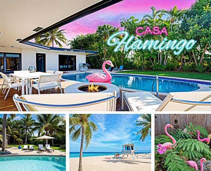 Luxe Casa Flamingo! Walk To Beach, Pool, Bbq, Tiki - The Bahamas