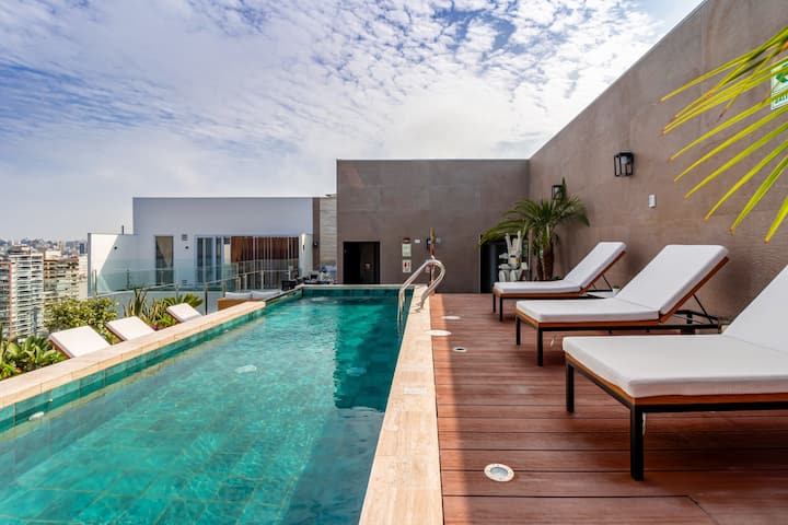 Luxury 2br Andean Style By The Sea- Barranco - Peru