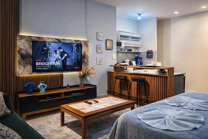 Studio Loft C/ar Condicionado Netflix Americana-w1 - Americana