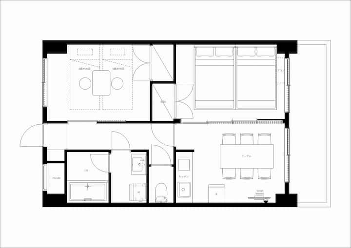 5 Min Walk To Sta./2dk & Furnished/sumida Area/c02 - Tokyo