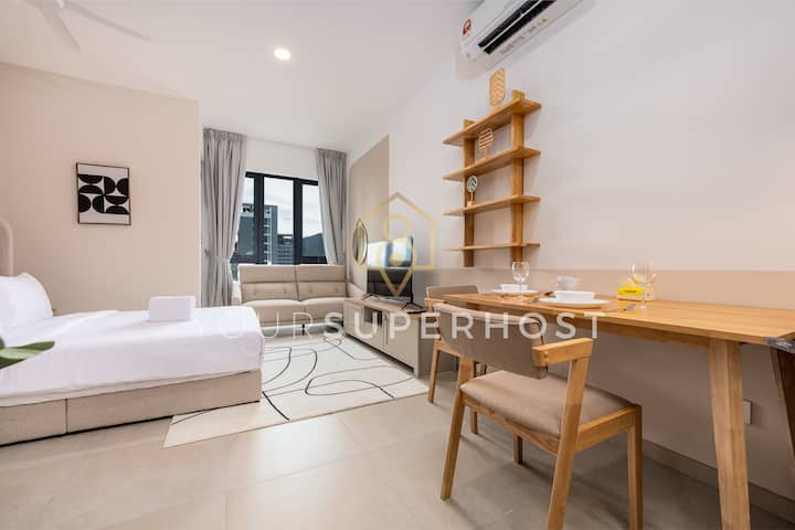Georgetown【-15% Off】spacious Studio | Full Kitchen - Penang