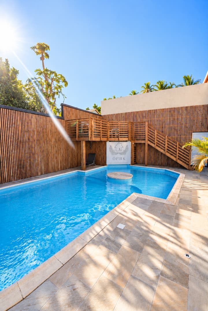 Villa Ô Ptit K Piscine Chauffée, Jacuzzi, Confort - Saint-Pierre