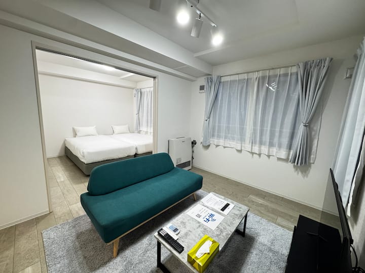 H302/new Open 2025.10/new Built/2beds/3ppl./wi-fi - Sapporo