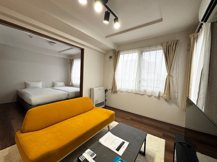 H402/new Open 2025.10/new Built/2beds/3ppl./wi-fi - Sapporo