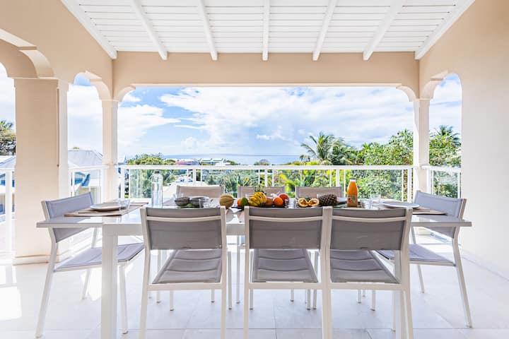 Kaz Bel Horizon, Vue Mer Panoramique Et Piscine ! - Plage de la Caravelle - Sainte-Anne