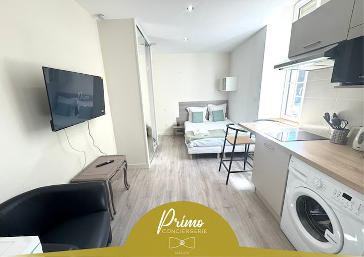 Studio - Parking Gratuit -Hôtel Entre Les 2 Roches - Mâcon