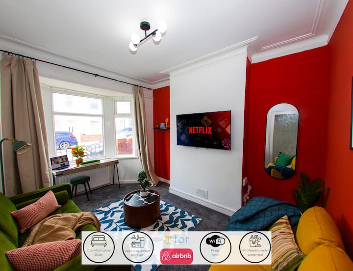 Large 3br Home | Parking | Iccnewport | Long Stays - Newport