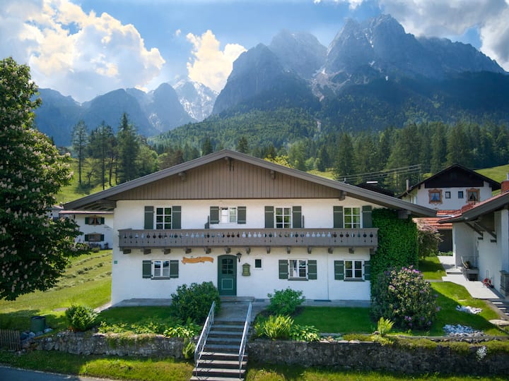 Appartement Alpin Avec Vue Sur La Zugspitze - Grainau