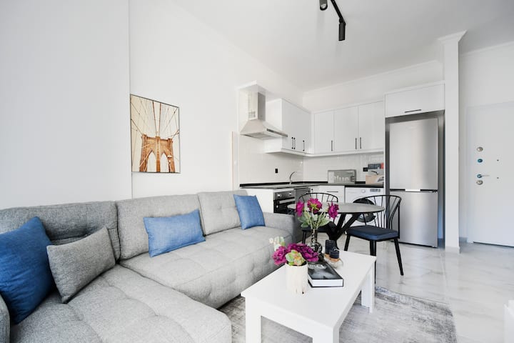 Двухкомнатная квартира в комплексе Авсаллар/Алания - Okurcalar